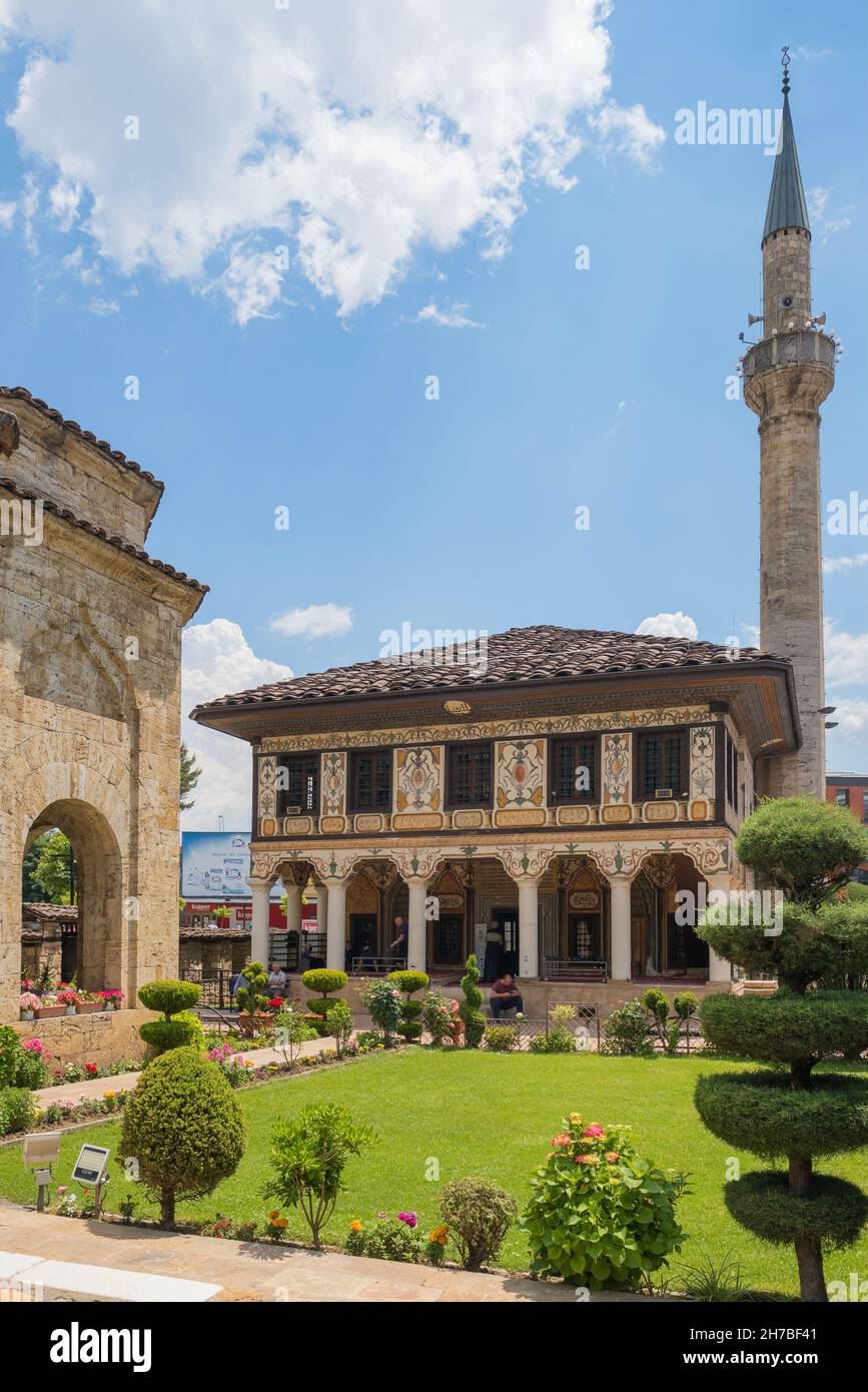 Sarena Dzamija or Decorated Mosque a colorful mosque in Tetovo, North ...
