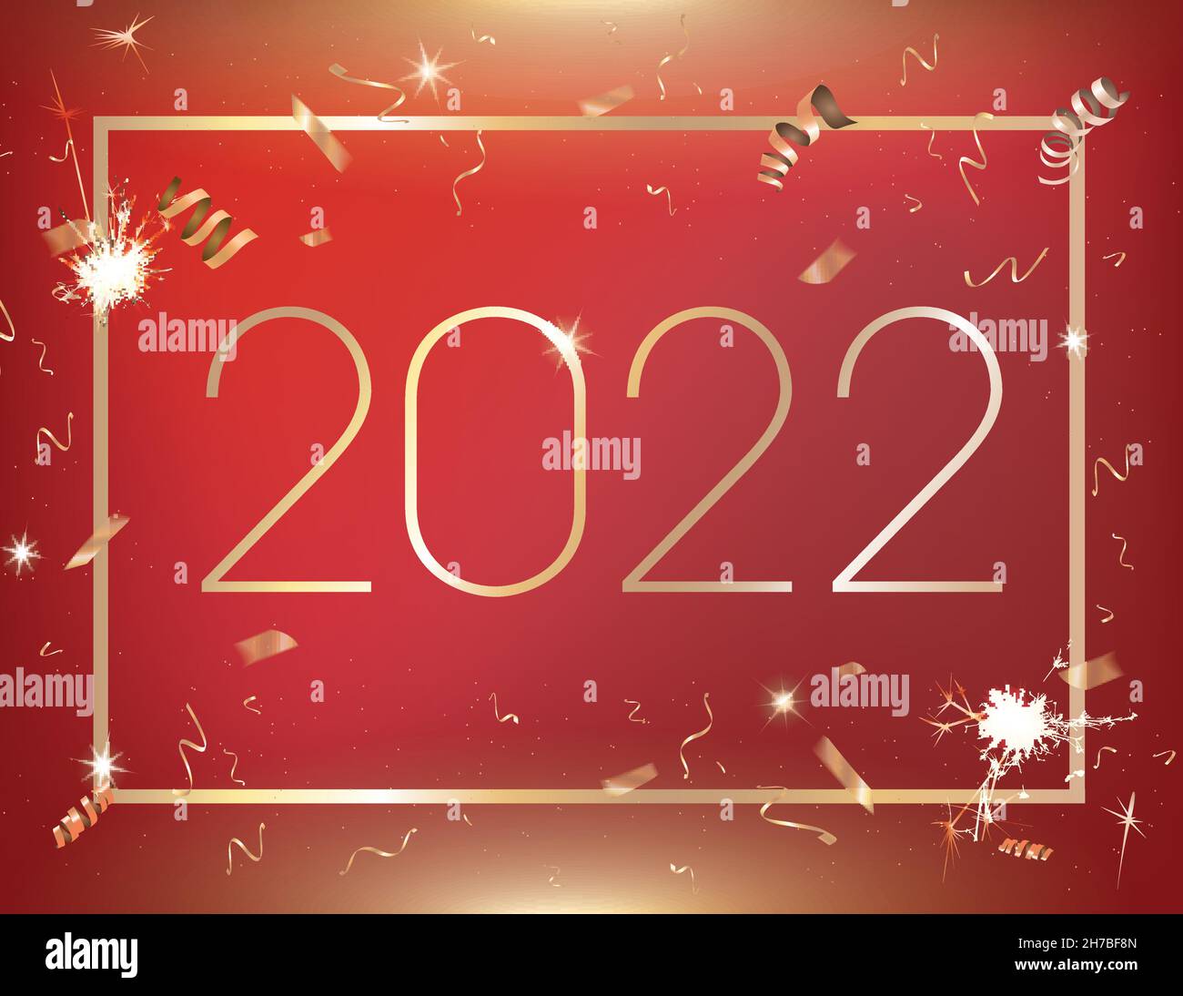 The vector gradient red party, New Year, Christmas Eve countdown ...