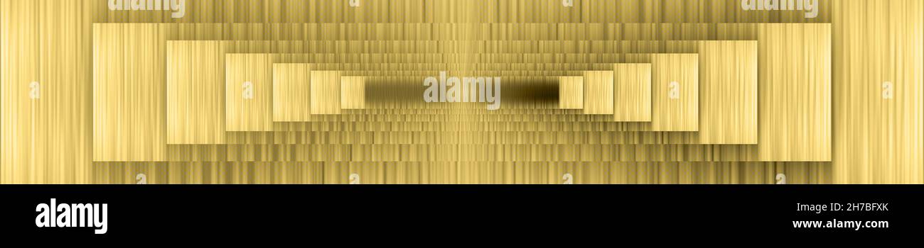 An abstract concentric golden block shape background image Stock Photo ...