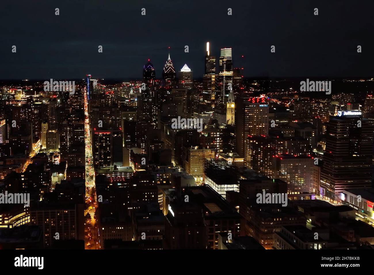 Aerial View of Center City Philadelphia Stock Photo - Alamy