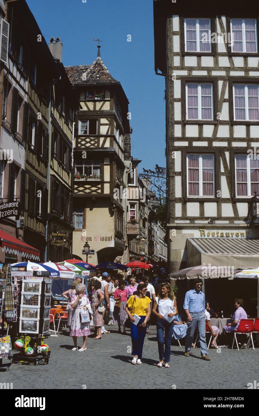 BAS RHIN (67) ALSACE, STRASBOURG, TIMBERED HOUSES RUE DU MAROCAIN Stock ...