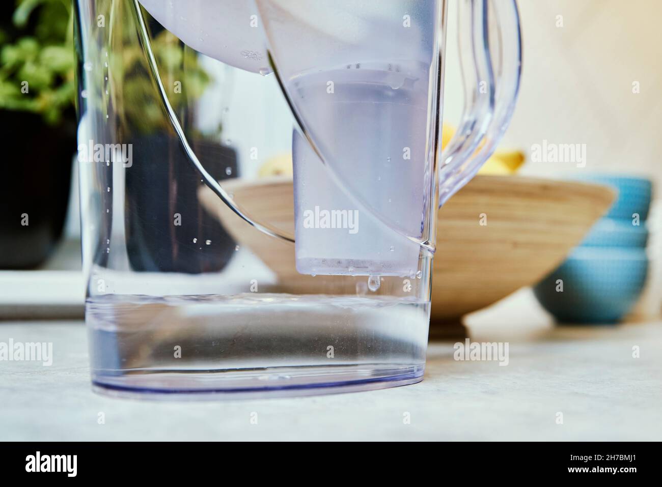 Water is filtered in a cleaning filter in the kitchen Stock Photo - Alamy