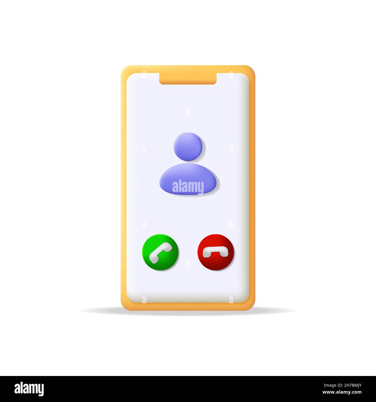 3d object smartphone incoming phone call icon. incoming call 3d icon ...