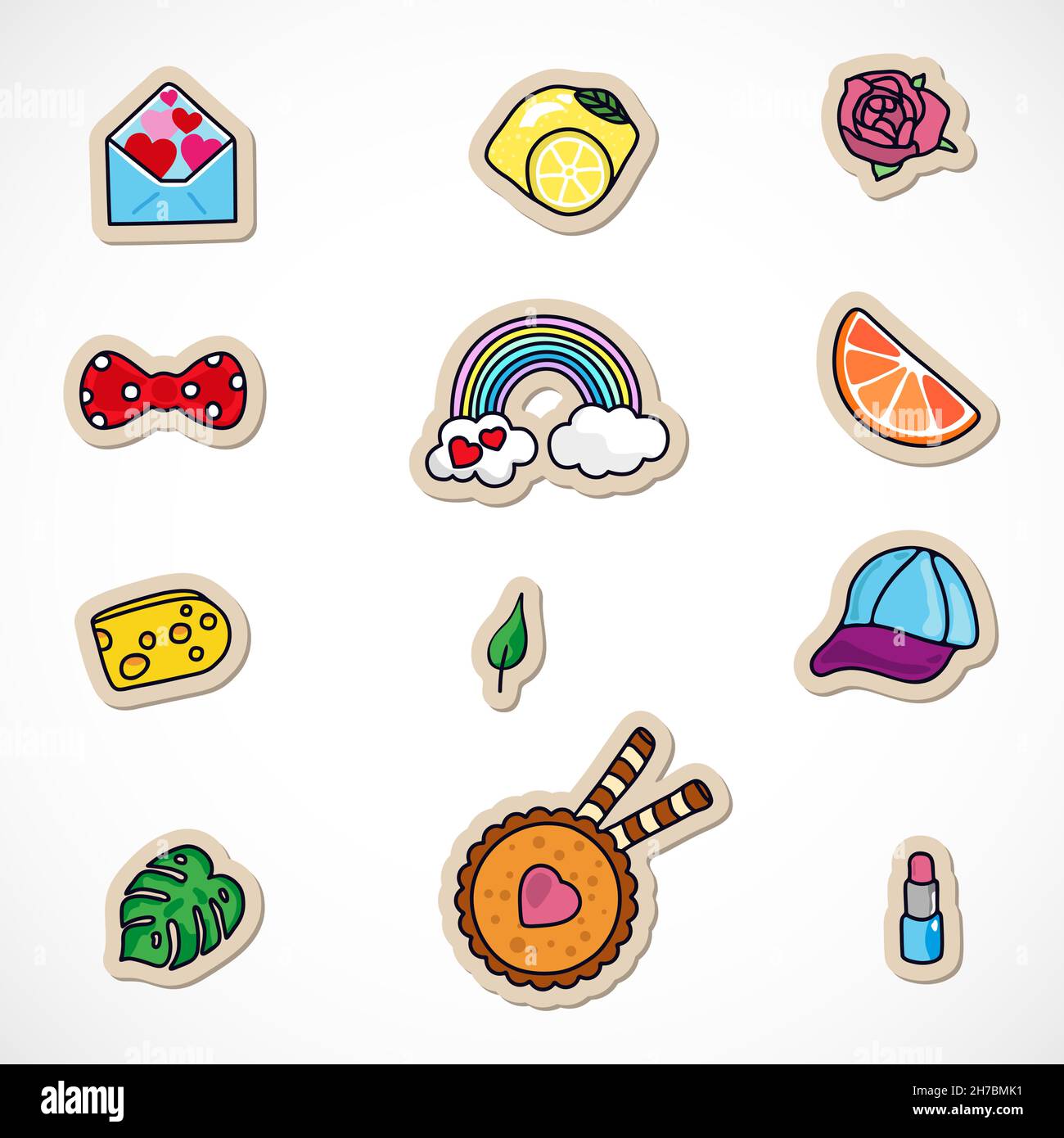 Vector set of stickers, badges Stock Vector Image & Art - Alamy