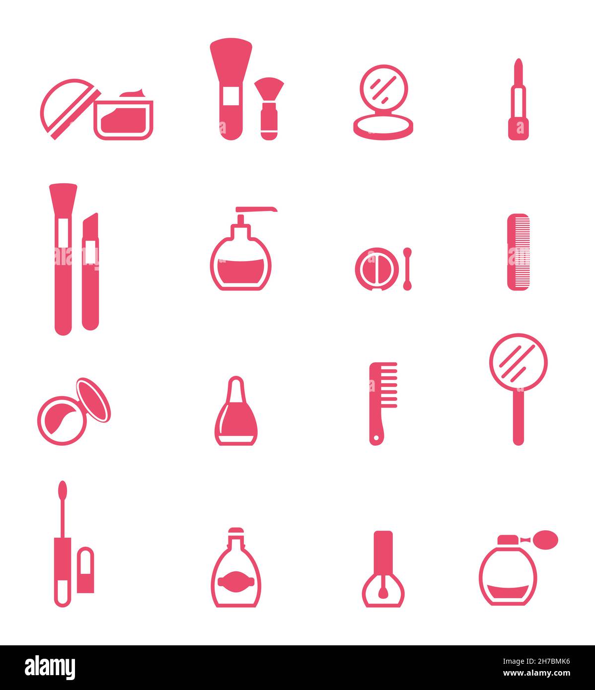 Vector set of cosmetics icons, makeup Stock Vector Image & Art - Alamy