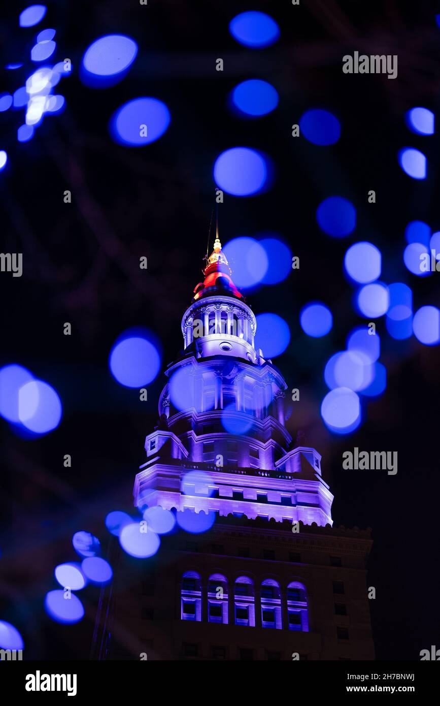 Cleveland Public Square Christmas Lights Stock Photo - Alamy