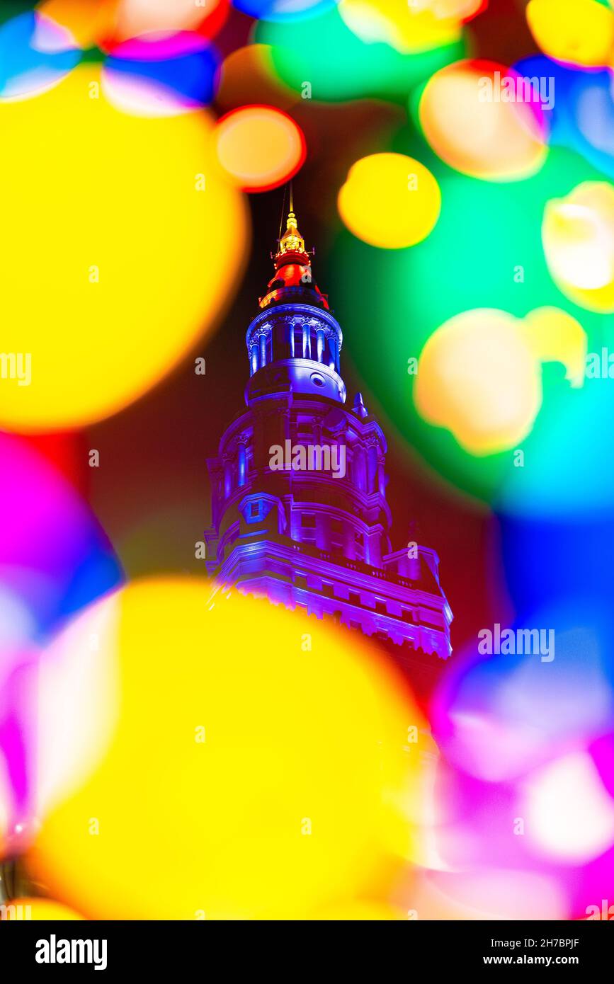 Cleveland Public Square Christmas Lights Stock Photo - Alamy