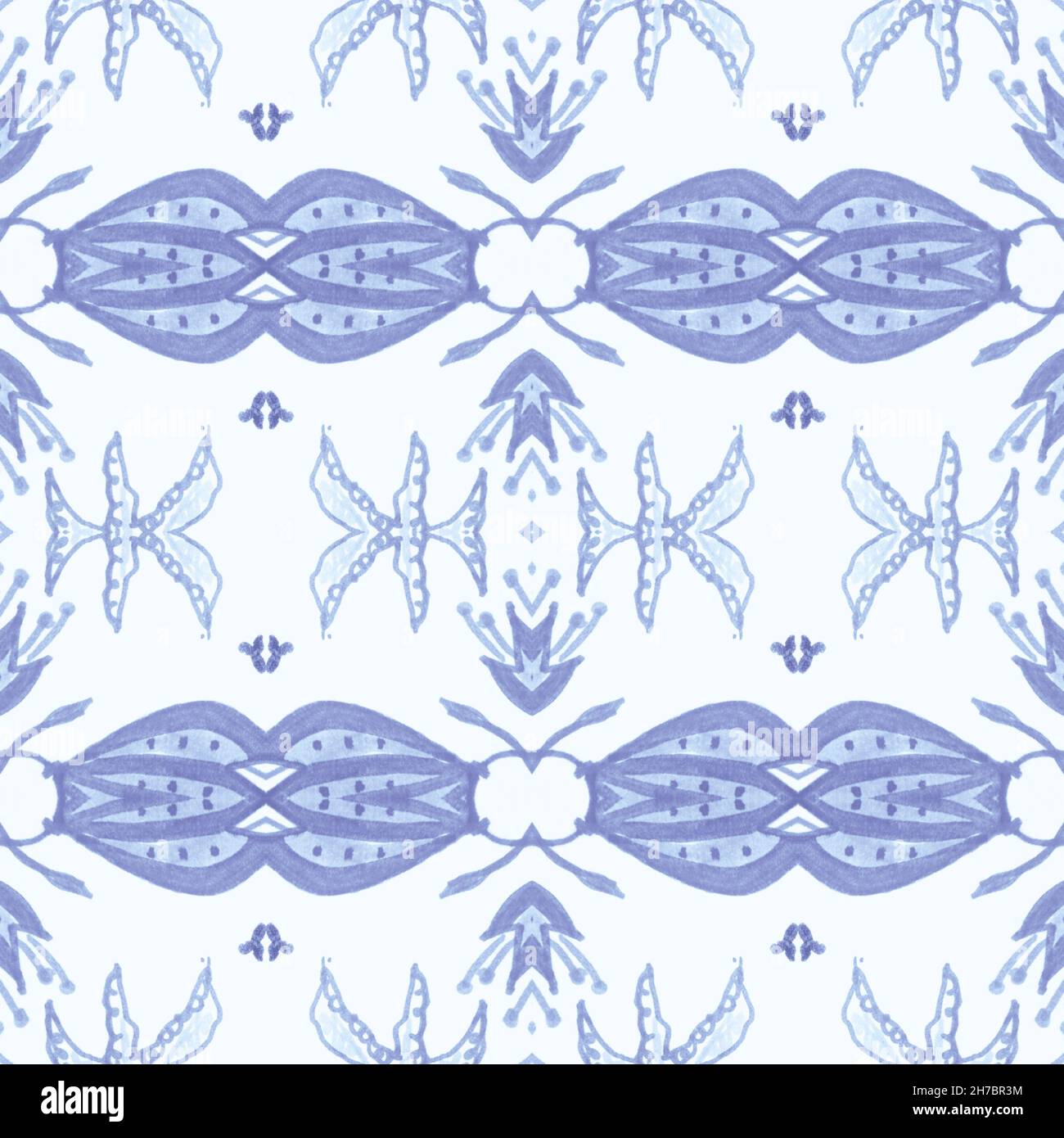 Hand drawn floral ethnic pattern. Seamless abstract batik print Stock ...