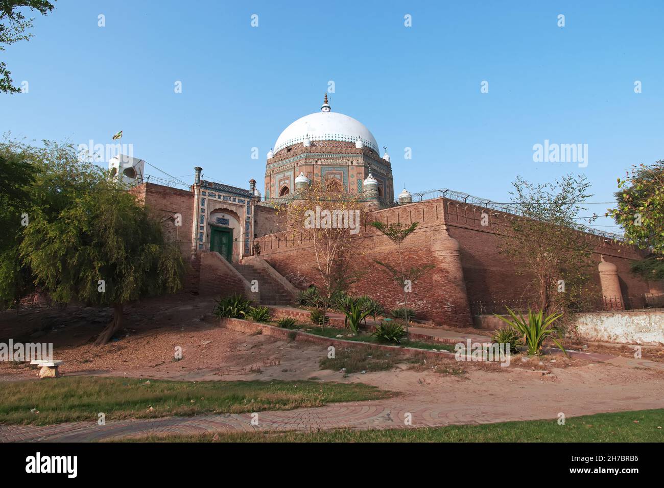 Tomb Shah Rukne Alam in Multan, Punjab province, Pakistan Stock Photo ...