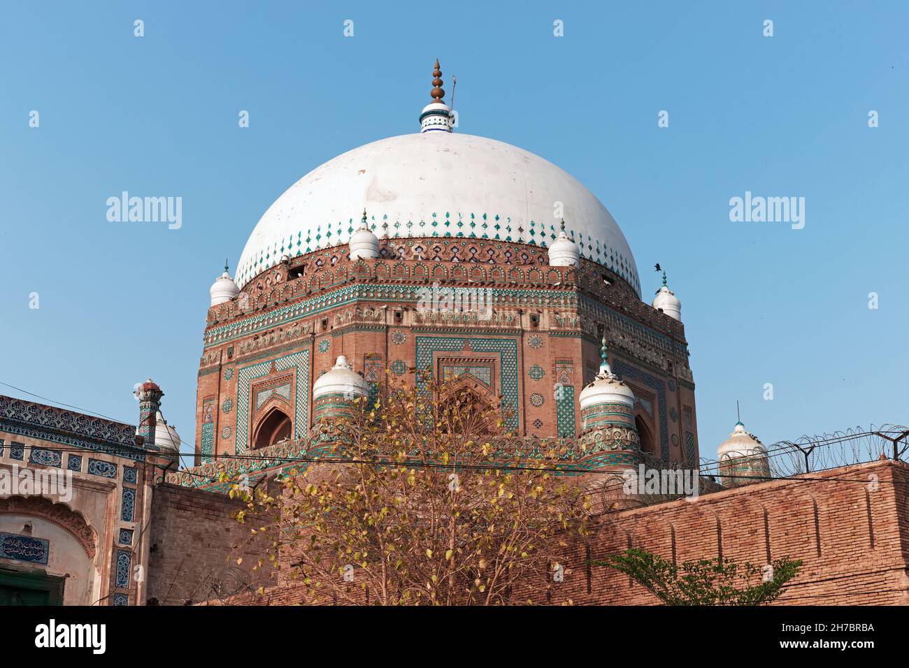 Tomb Shah Rukne Alam in Multan, Punjab province, Pakistan Stock Photo ...