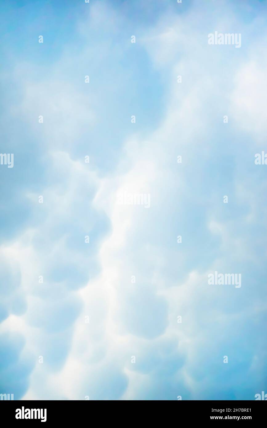 Clouds background. Blue gradient. Design element Stock Photo - Alamy