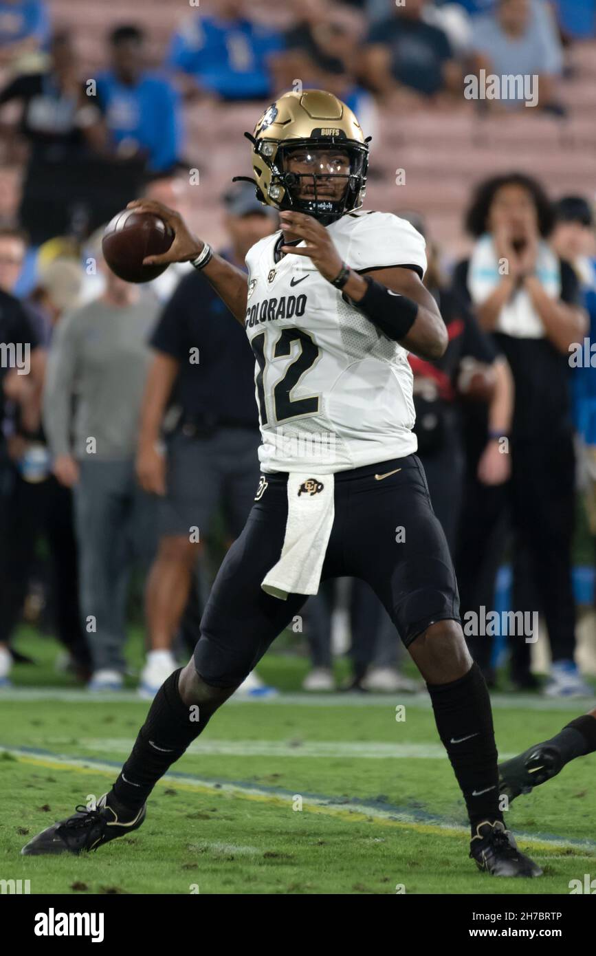 Pasadena, United States. 13th Nov, 2021. Colorado Buffaloes quarterback ...