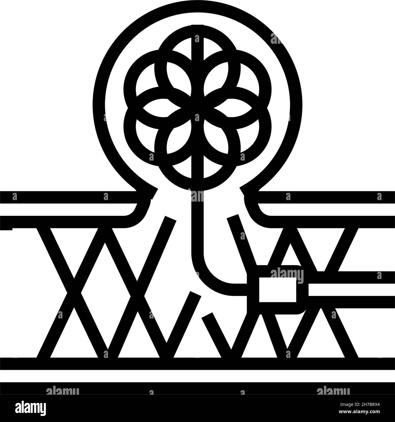 coil embolization line icon vector illustration Stock Vector Image ...