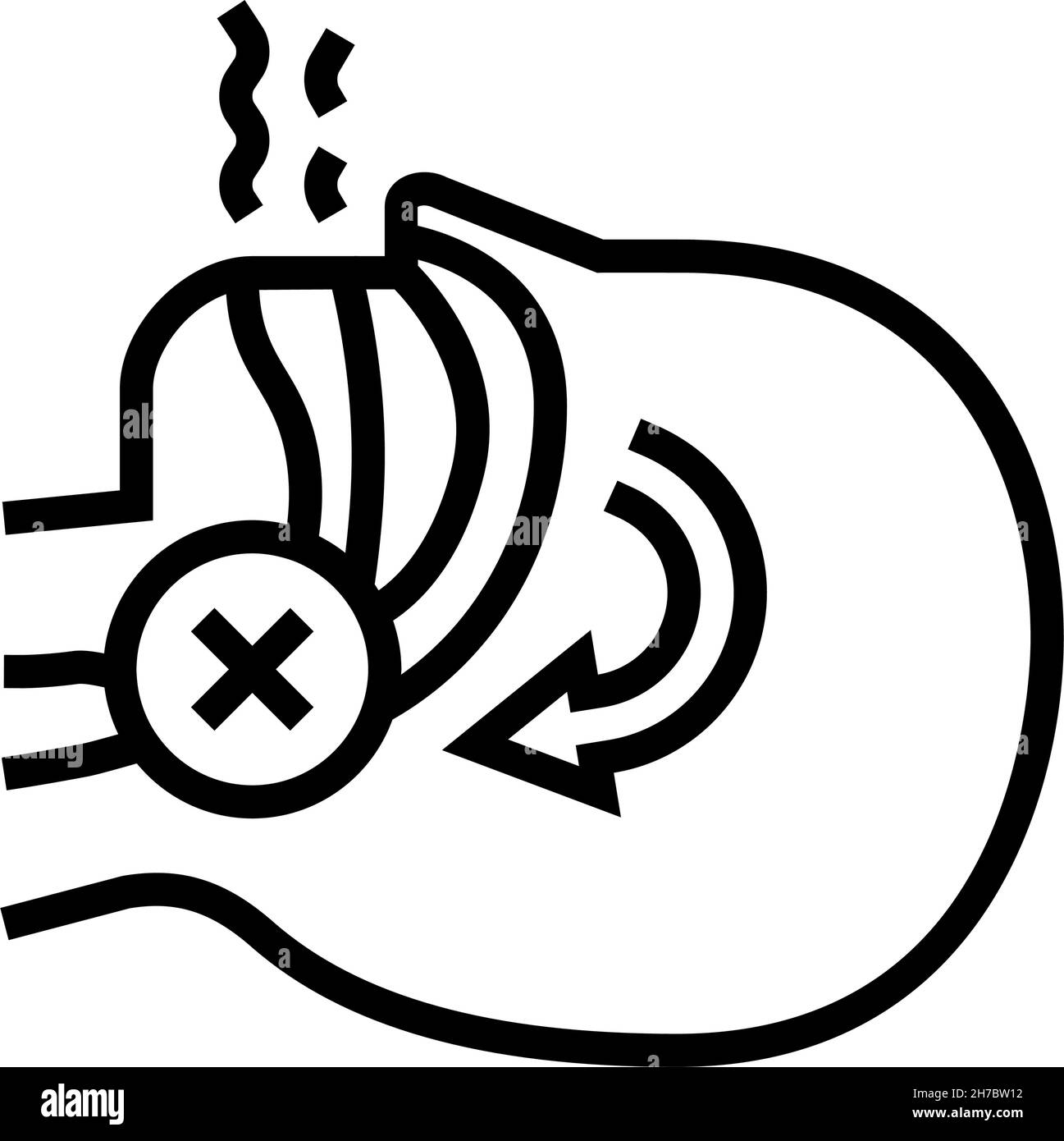 sleep apnea line icon vector illustration Stock Vector Image & Art - Alamy