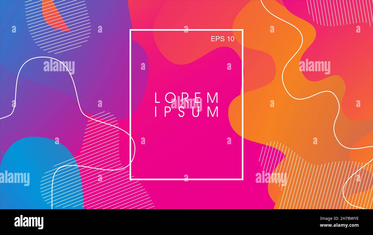 Vector abstract background with expressive purple wave motion flow ...