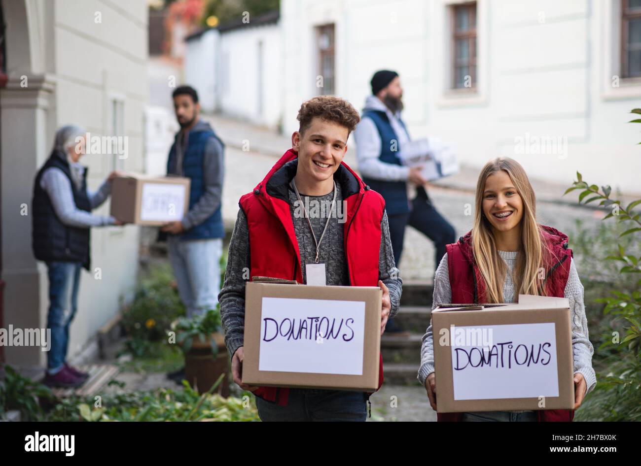 Donation boxes hi-res stock photography and images - Alamy