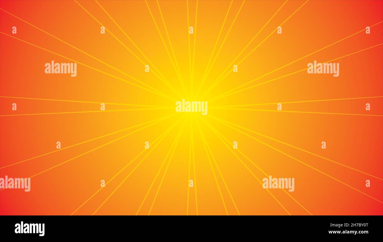Sun Rays or Explosion Boom for Comic Books Radial Background Raster ...