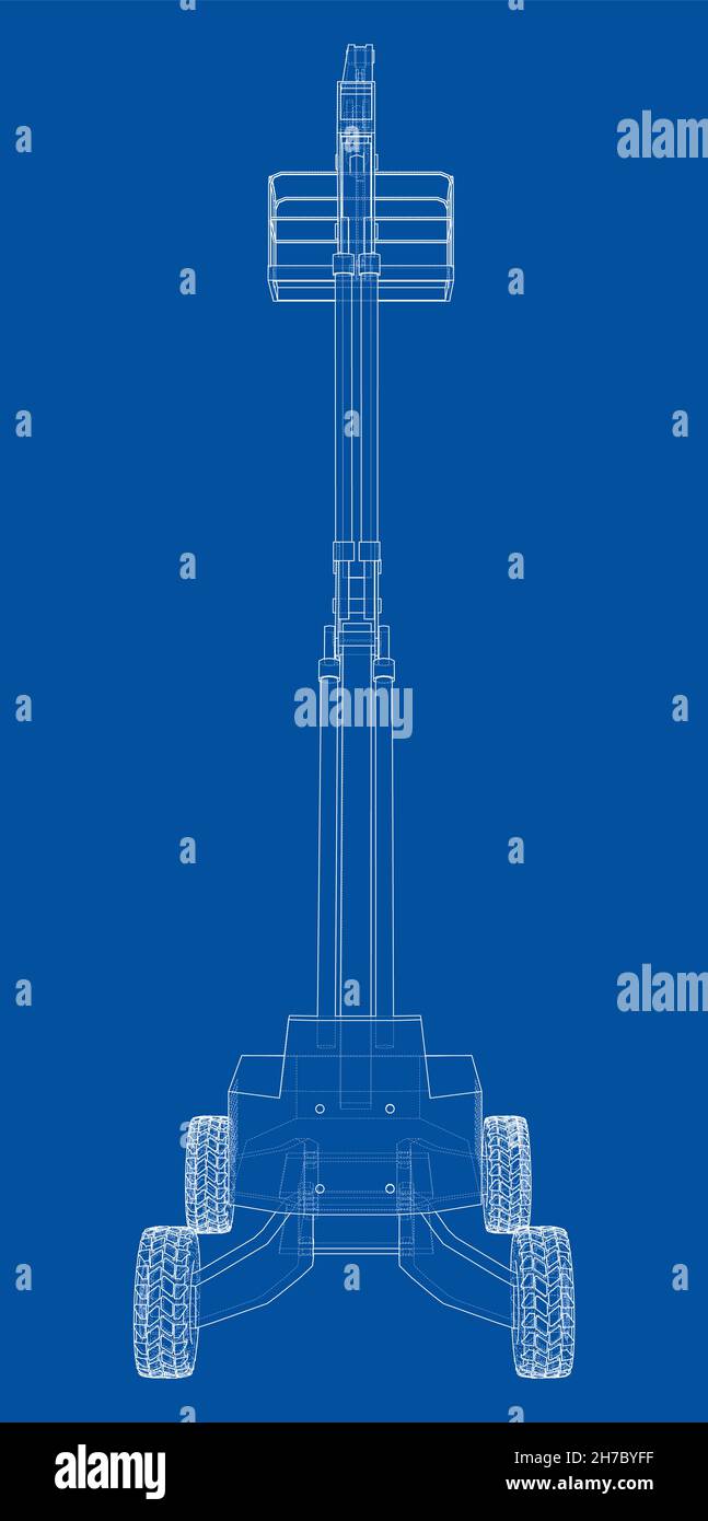 Aerial platform concept outline Stock Photo - Alamy