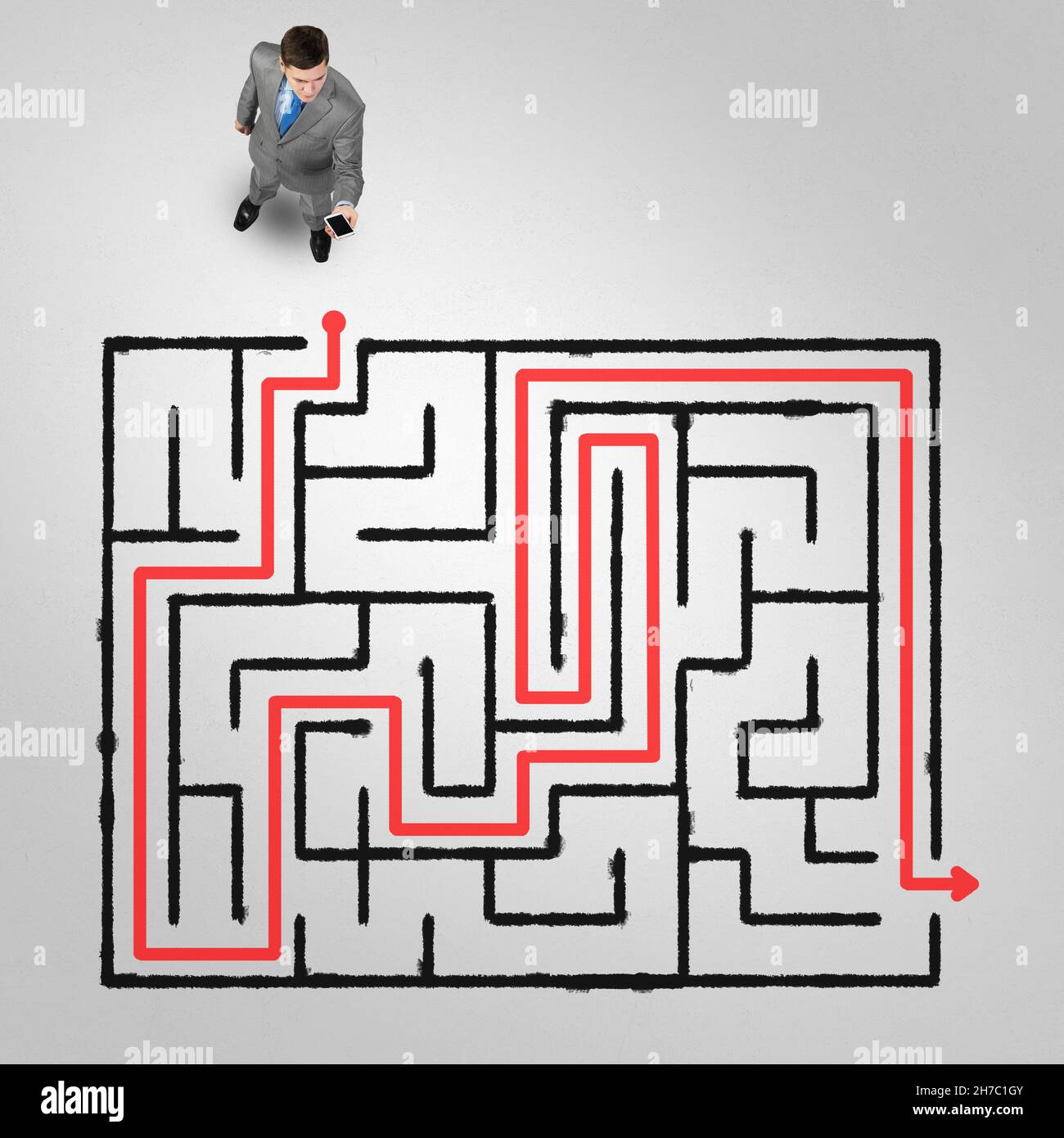 Finding right problem solution Stock Photo - Alamy