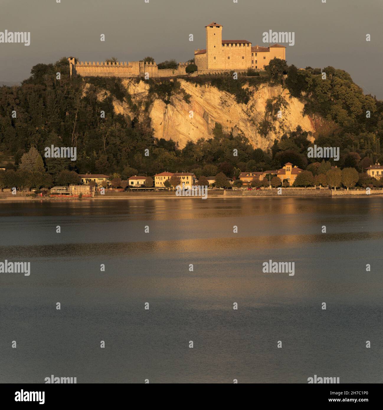 Rocca di Angera; Castle on Lago Maggiore in Piemonte Stock Photo - Alamy