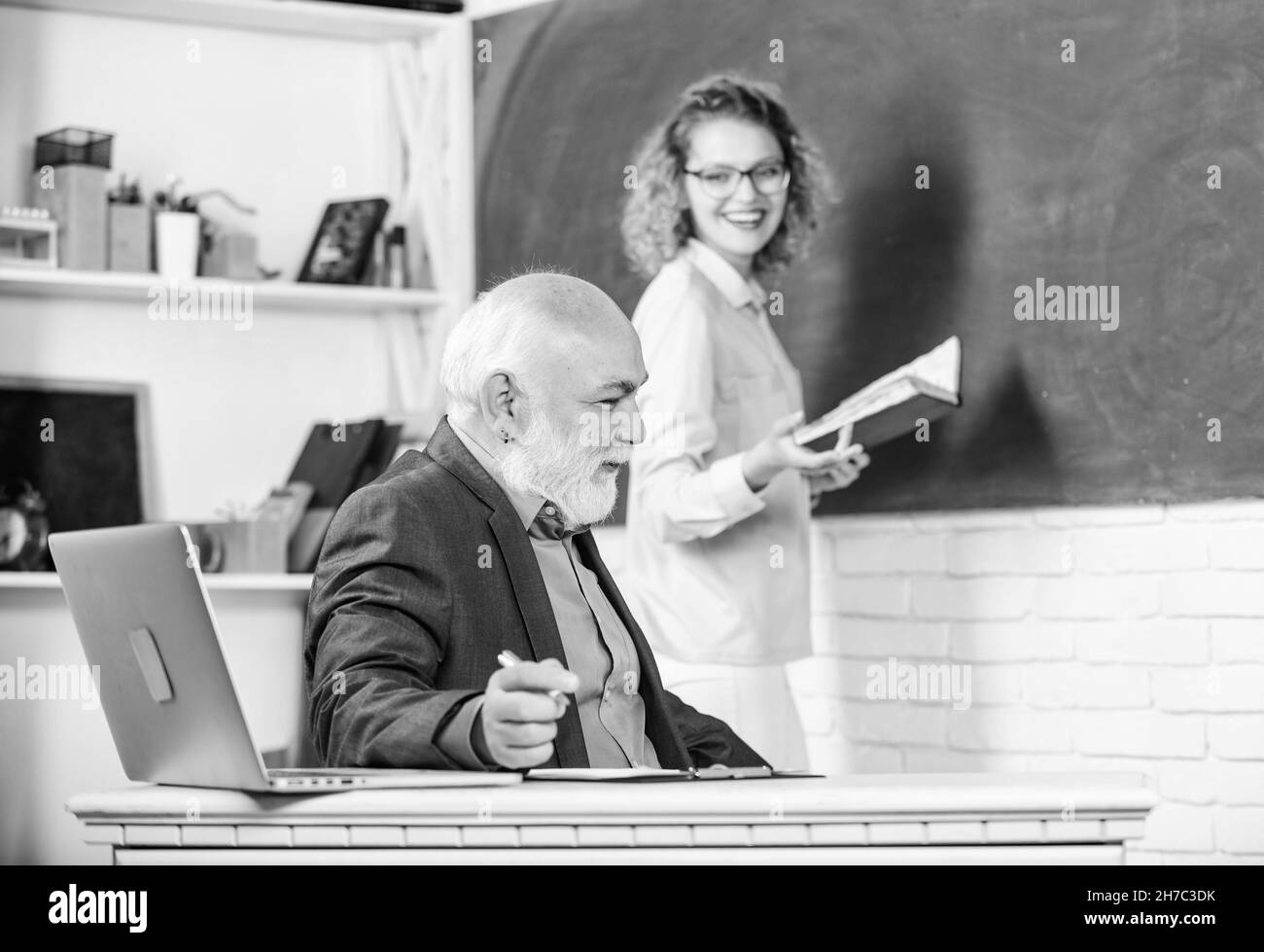 Teacher and student school lesson. Regular school lesson. Tips for ...
