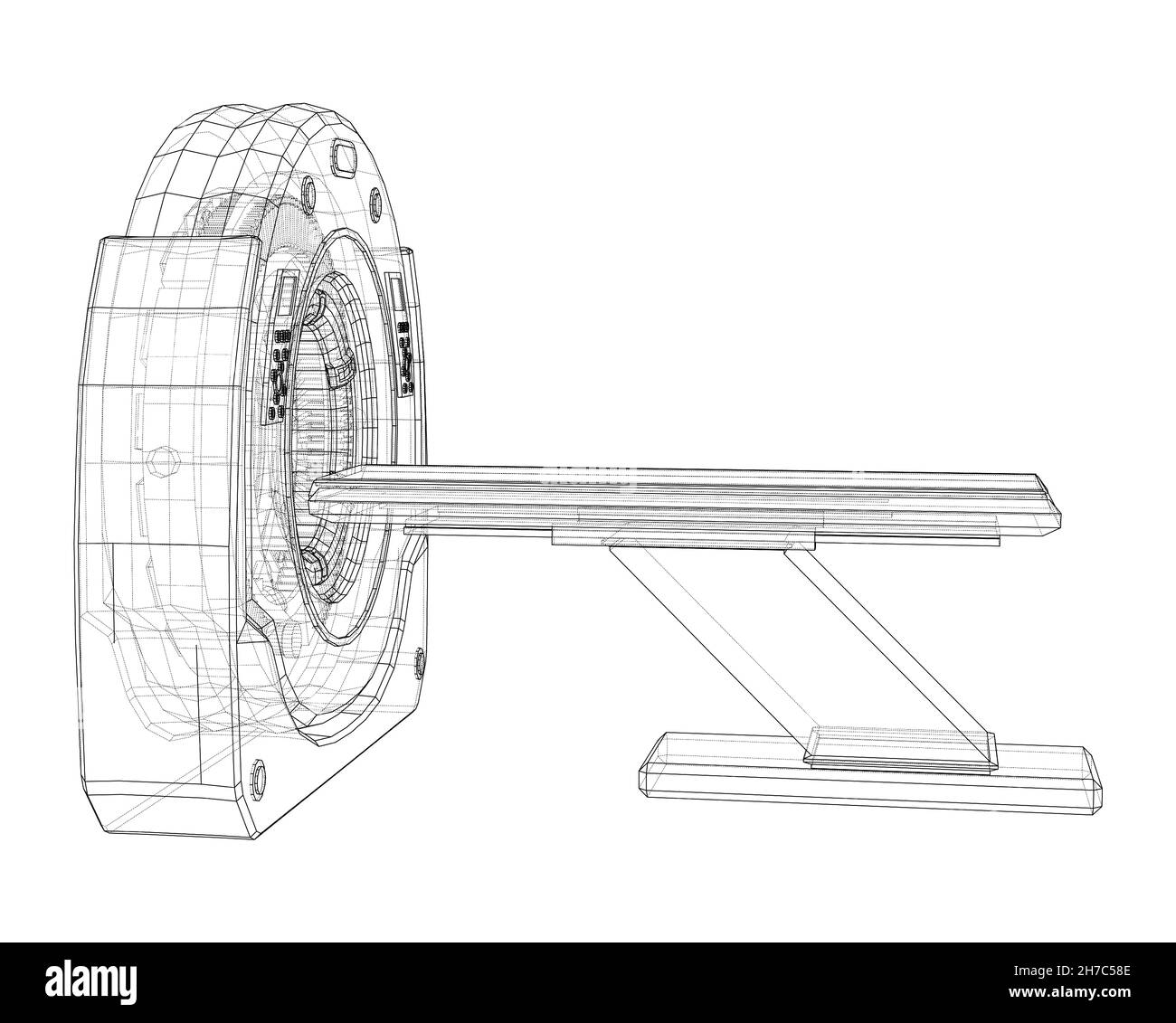 3d illustration of a MRI machine Stock Photo - Alamy