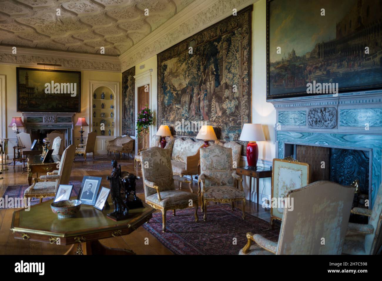 UK, Scotland, Sutherland, near to Golspie. Dunrobin Castle & the ...