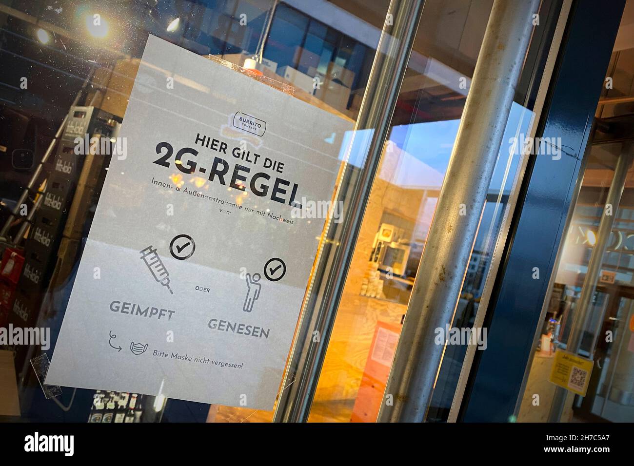 The Hospital Traffic Lights. 22nd Nov, 2021. Introduction of the 2G ...