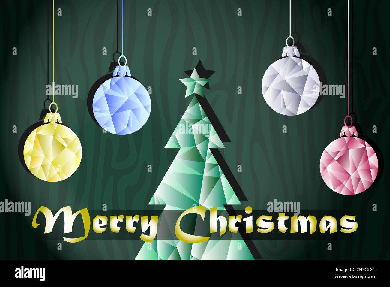 Multicolor Christmas abstract background with metal gradient in ...
