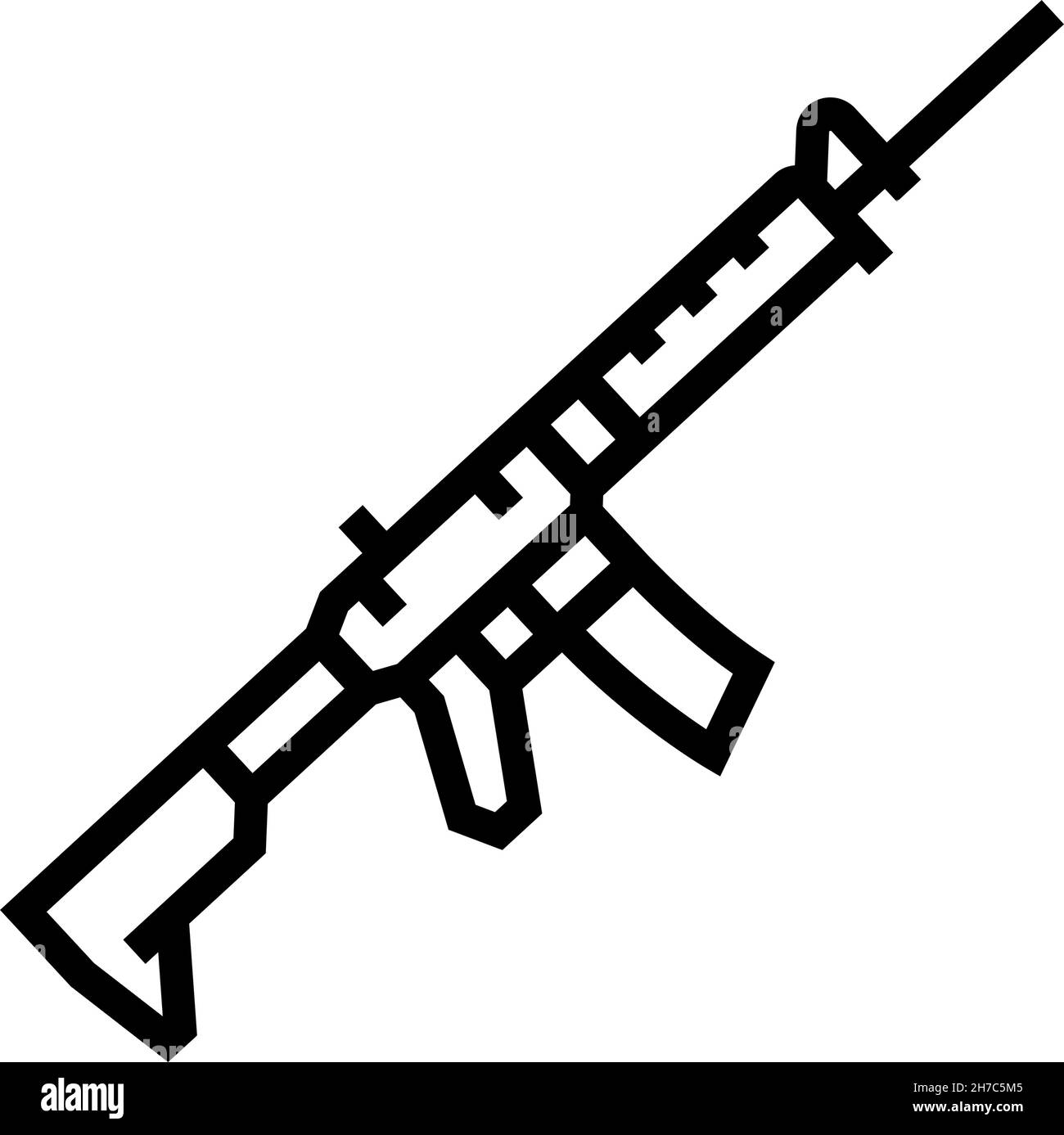 centerfire rifle line icon vector illustration Stock Vector Image & Art ...