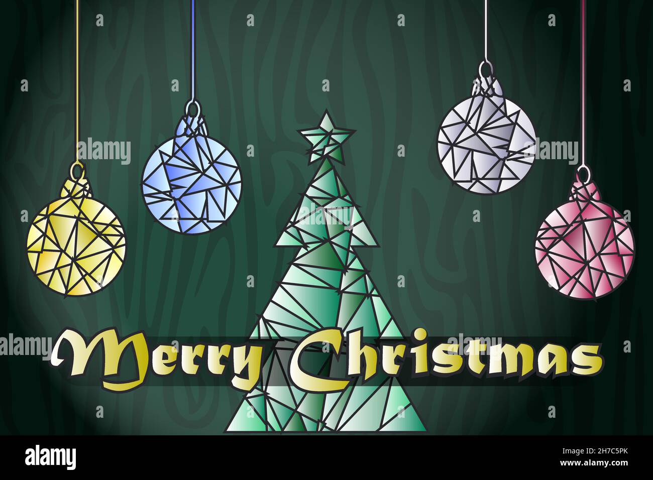 Multicolor Christmas abstract background with metal gradient in ...
