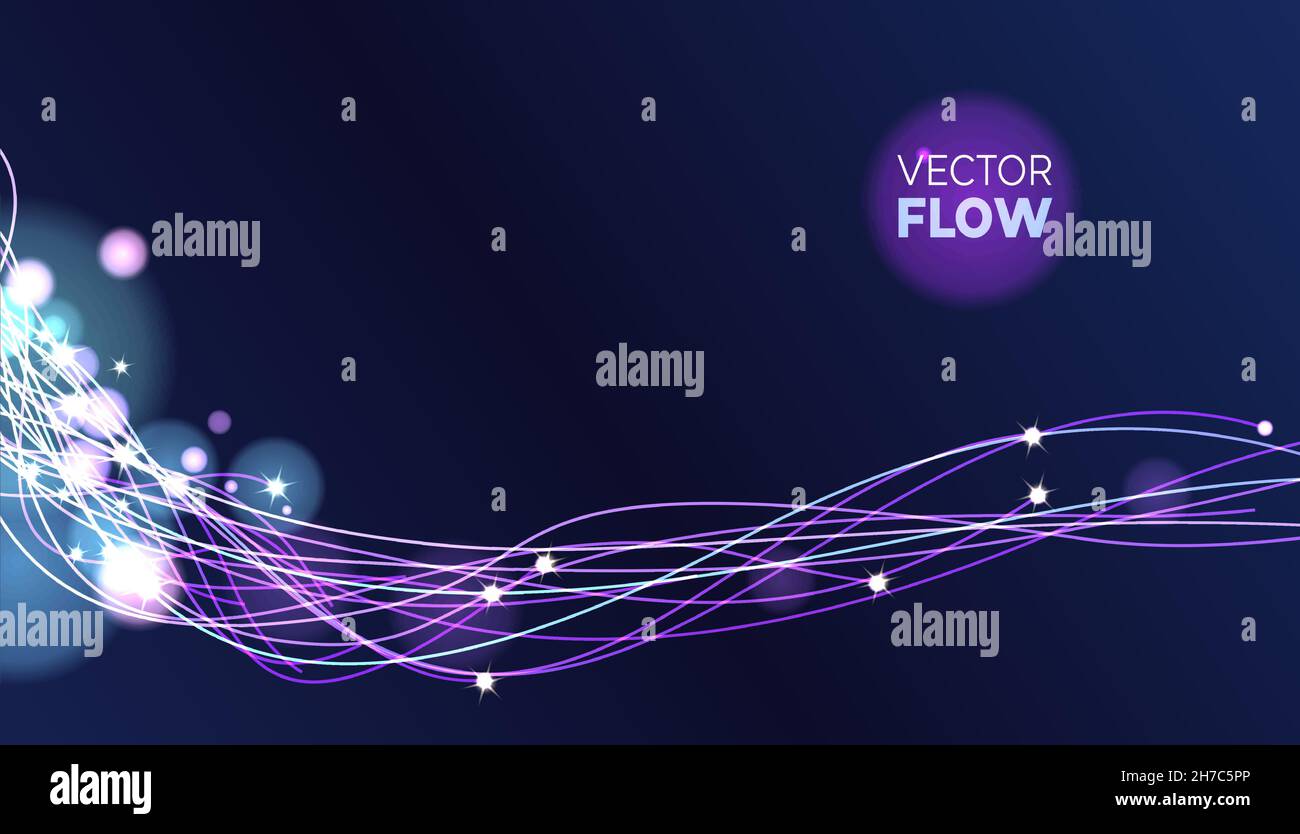 Futuristic data stream vector background. Data vortex stream technology ...