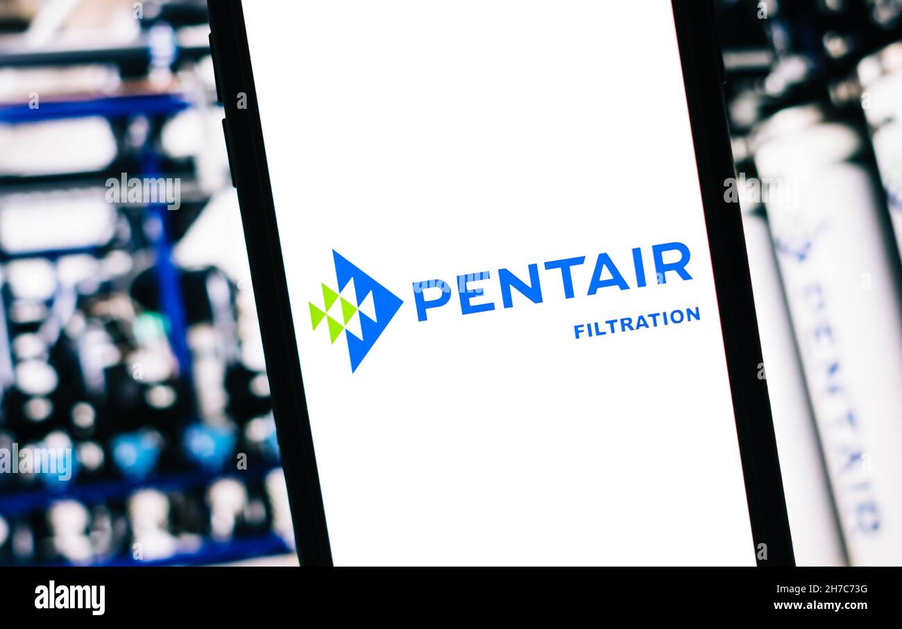 Pentair logo on smartphone screen Stock Photo - Alamy
