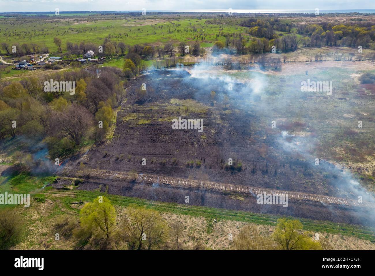 Amazon fire aerial hi-res stock photography and images - Alamy
