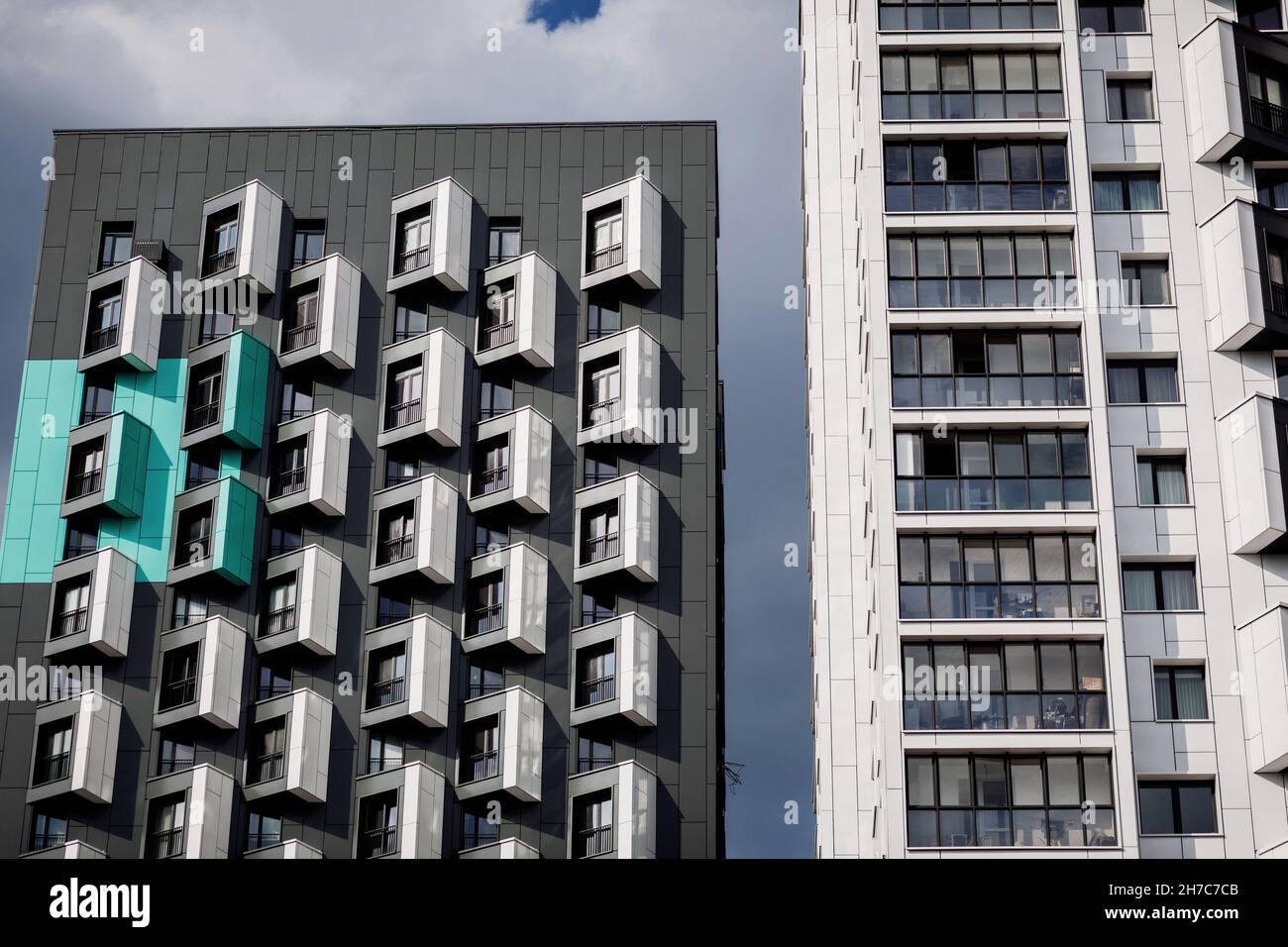 Modern beautiful luxury building. New condo buildings Stock Photo - Alamy