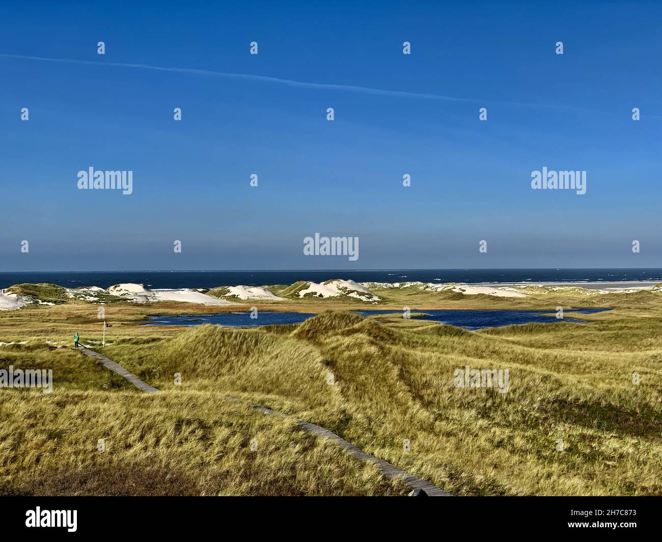 Aerial view of the island of Amrum, Germany Stock Photo - Alamy