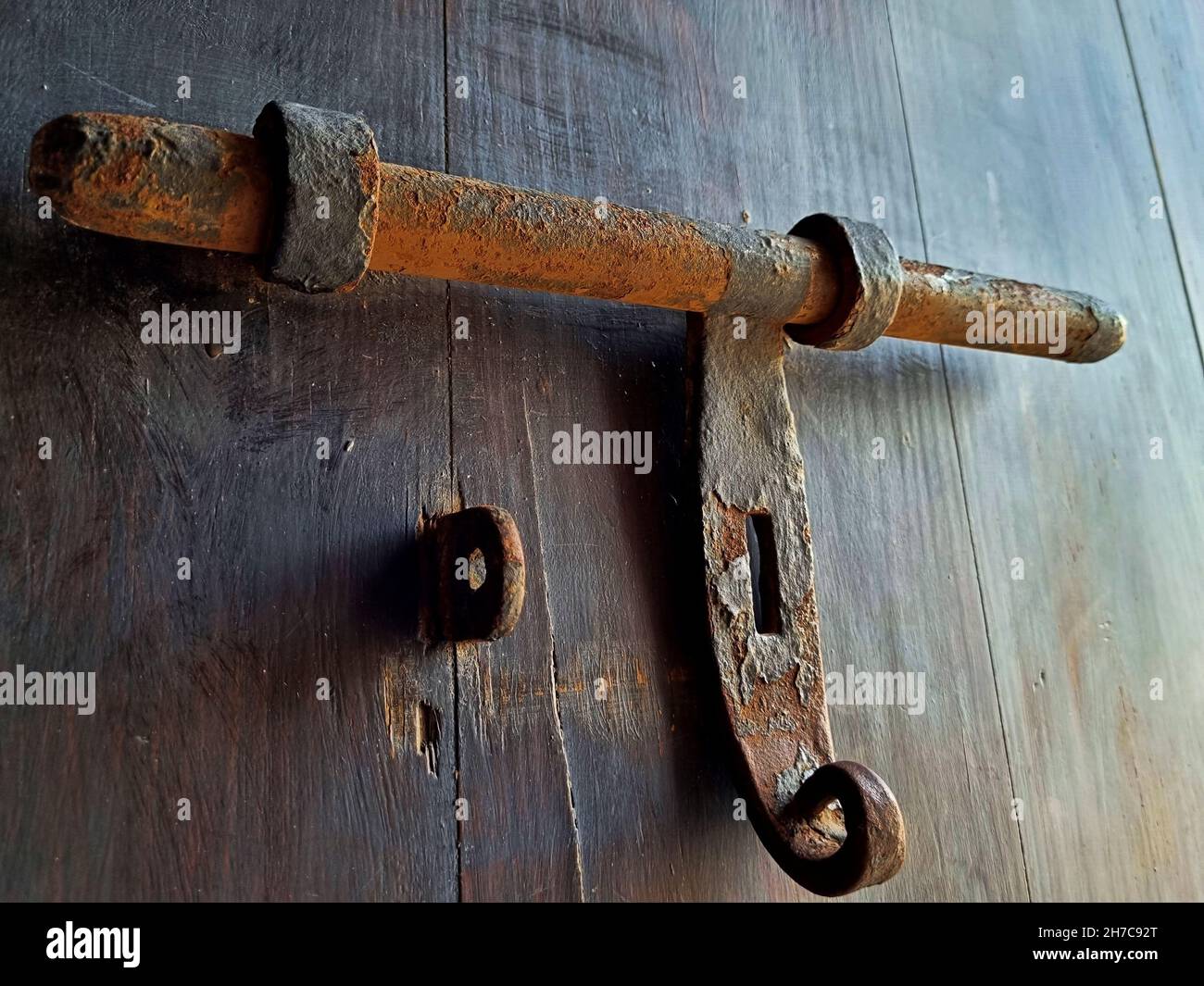 Old lock on a castle door Stock Photo - Alamy
