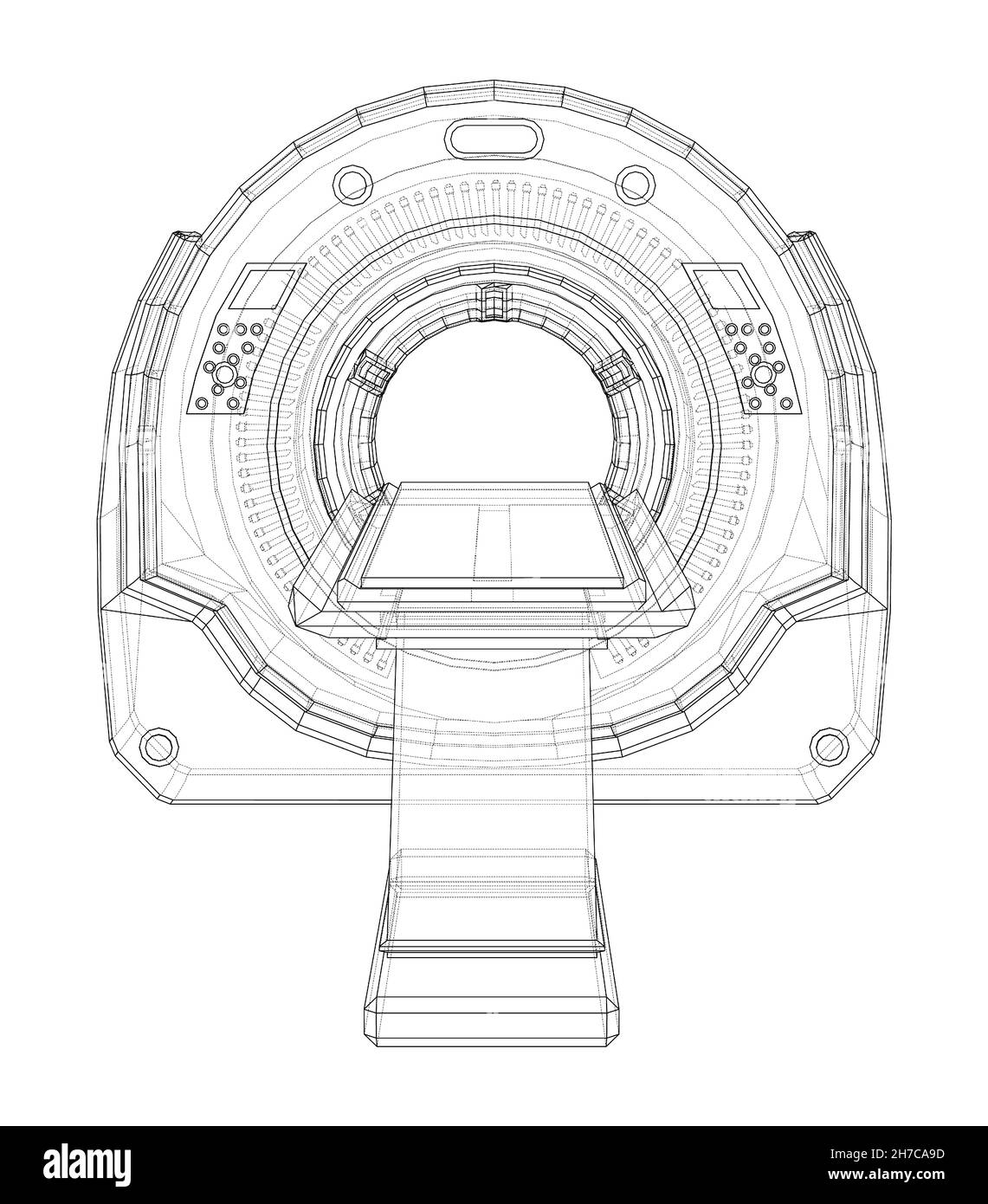 3d illustration of a MRI machine Stock Photo - Alamy