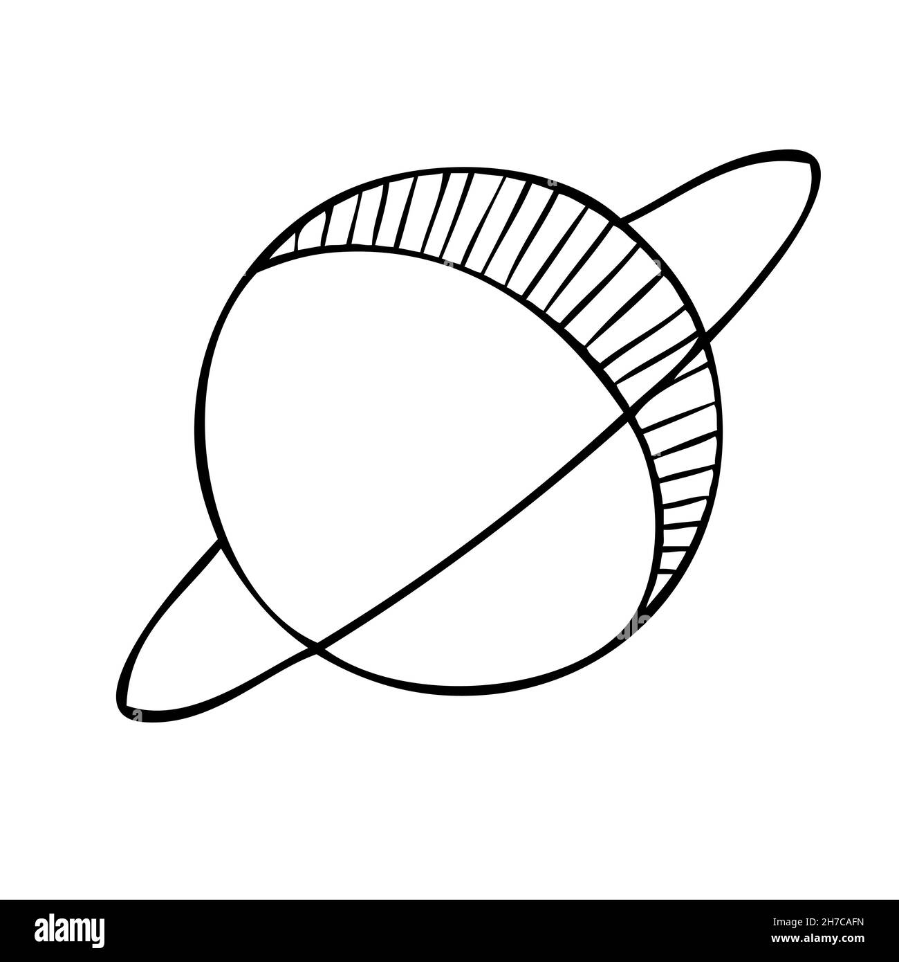 Esoteric planet symbol. Celestial signs. Vector illustration in hand ...