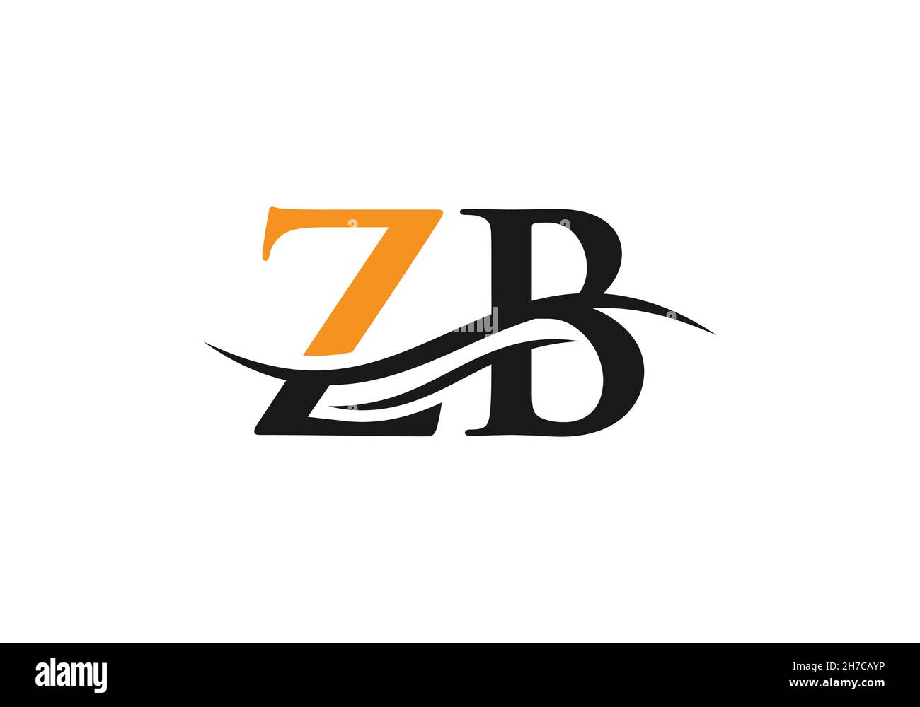 Zb logo design hi-res stock photography and images - Alamy