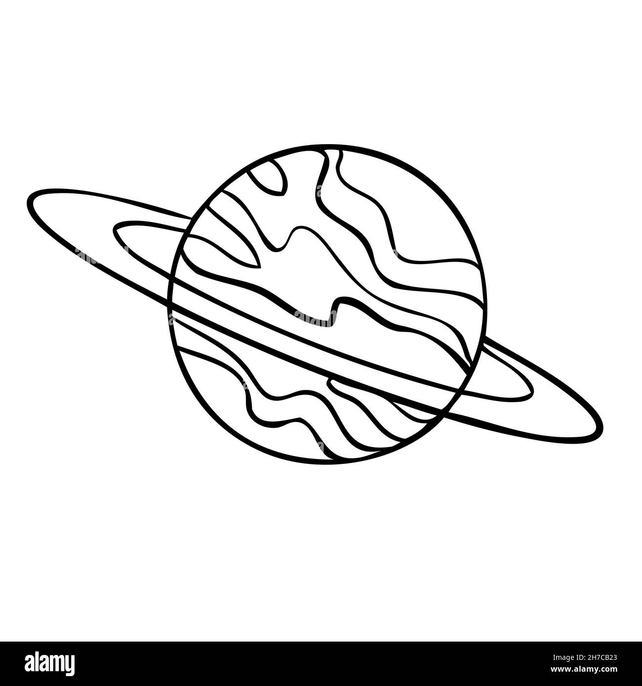 Esoteric planet symbol. Celestial signs. Vector illustration in hand ...
