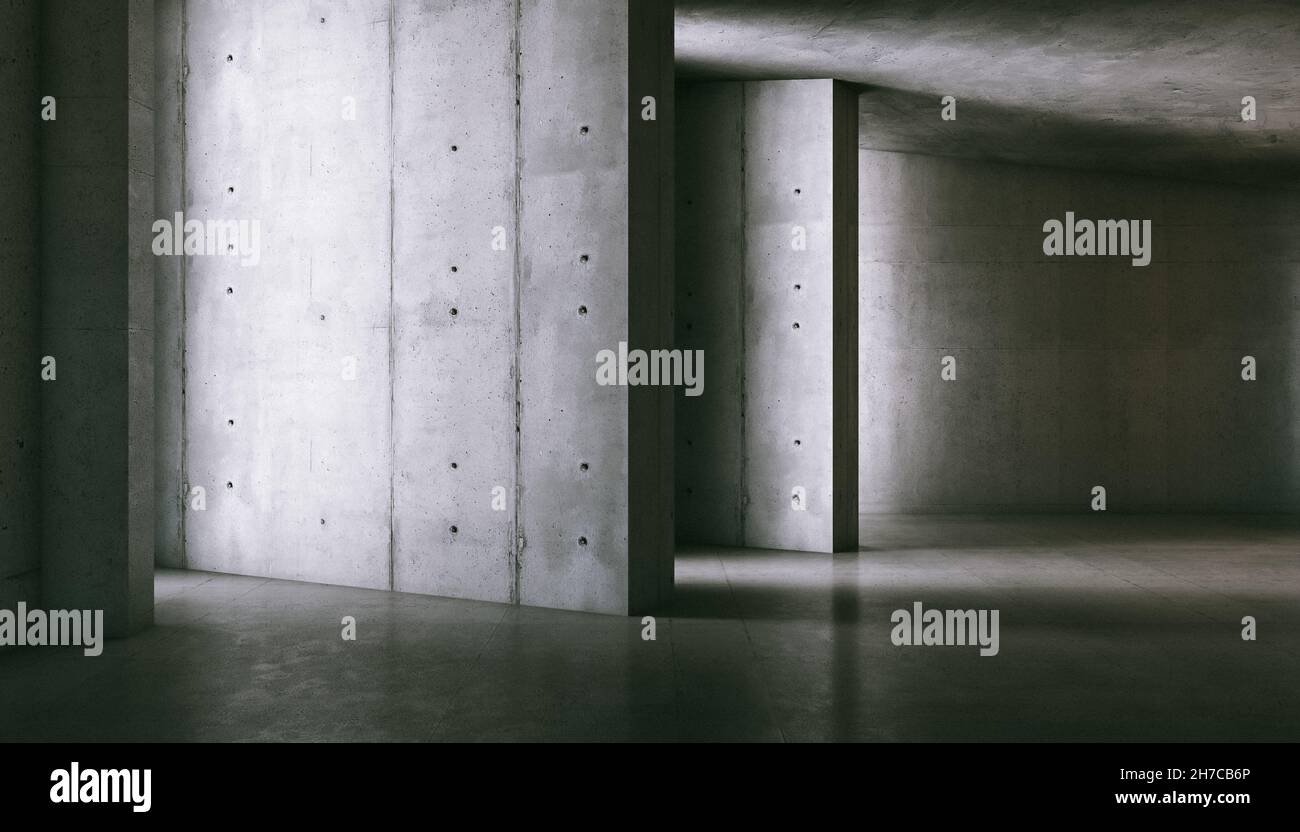 reinforced concrete interior, abstract texture. 3d render Stock Photo ...
