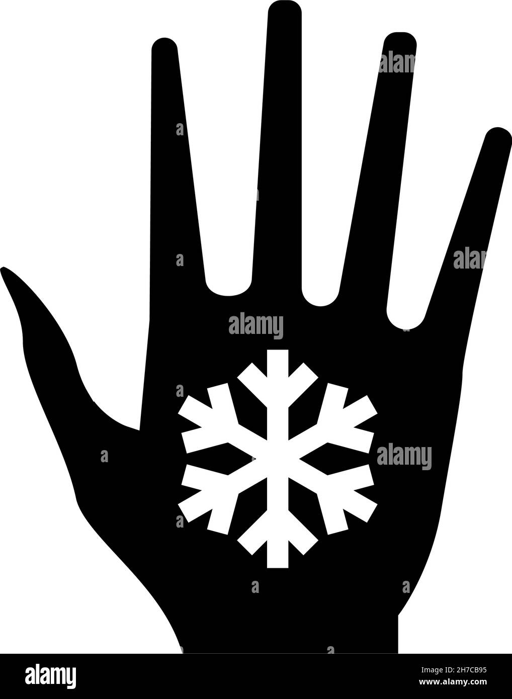 cold hands and feet glyph icon vector illustration Stock Vector Image ...