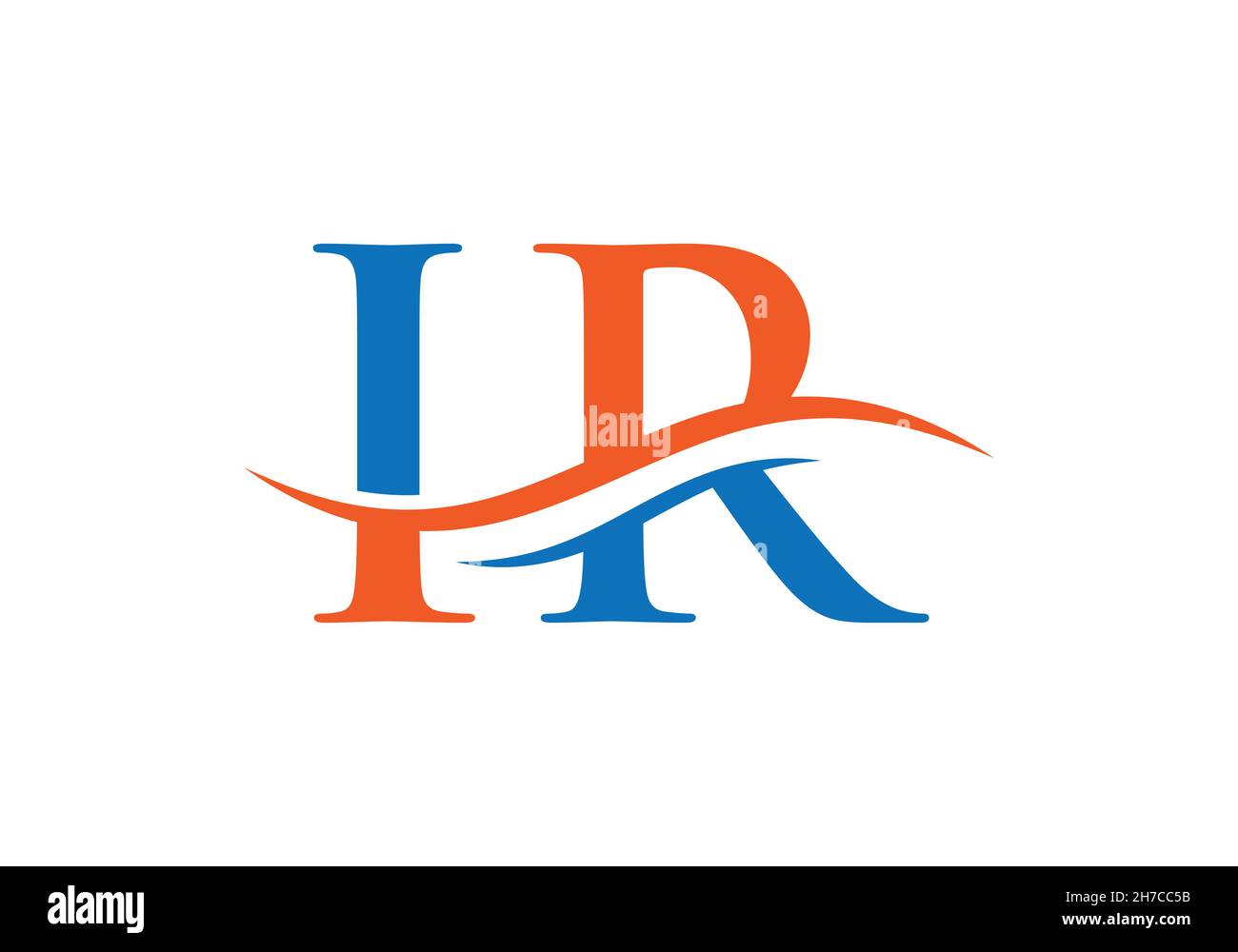 IR Letter Linked Logo for business and company identity. Initial Letter ...