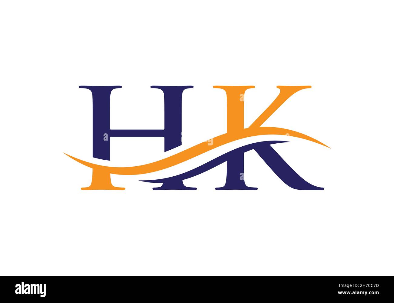 HK logo. Monogram letter HK logo design Vector. HK letter logo design ...
