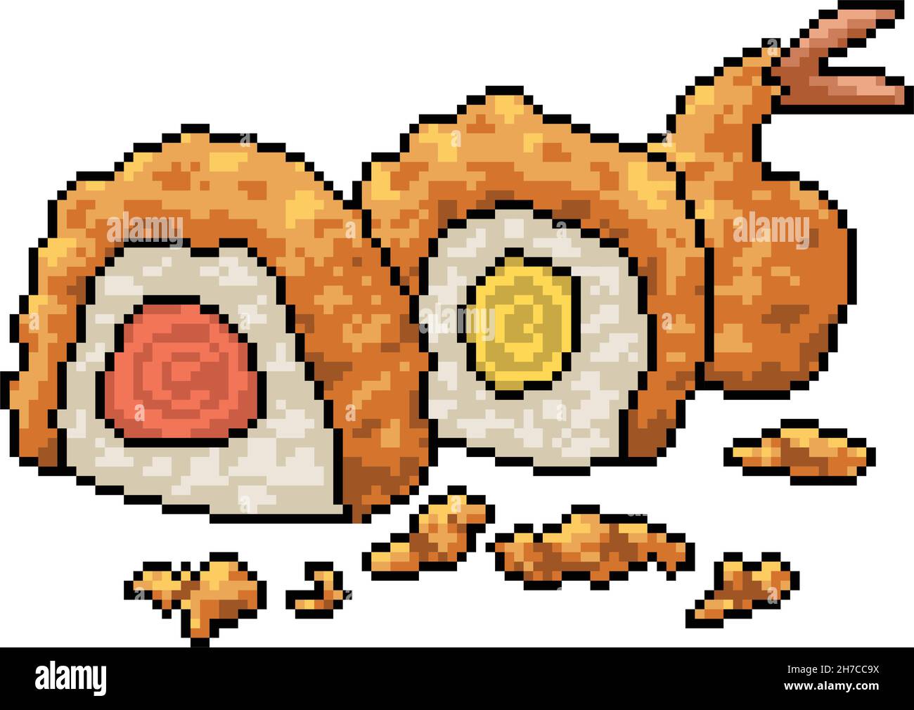 Pixel art japanese sushi Stock Vector Images - Alamy