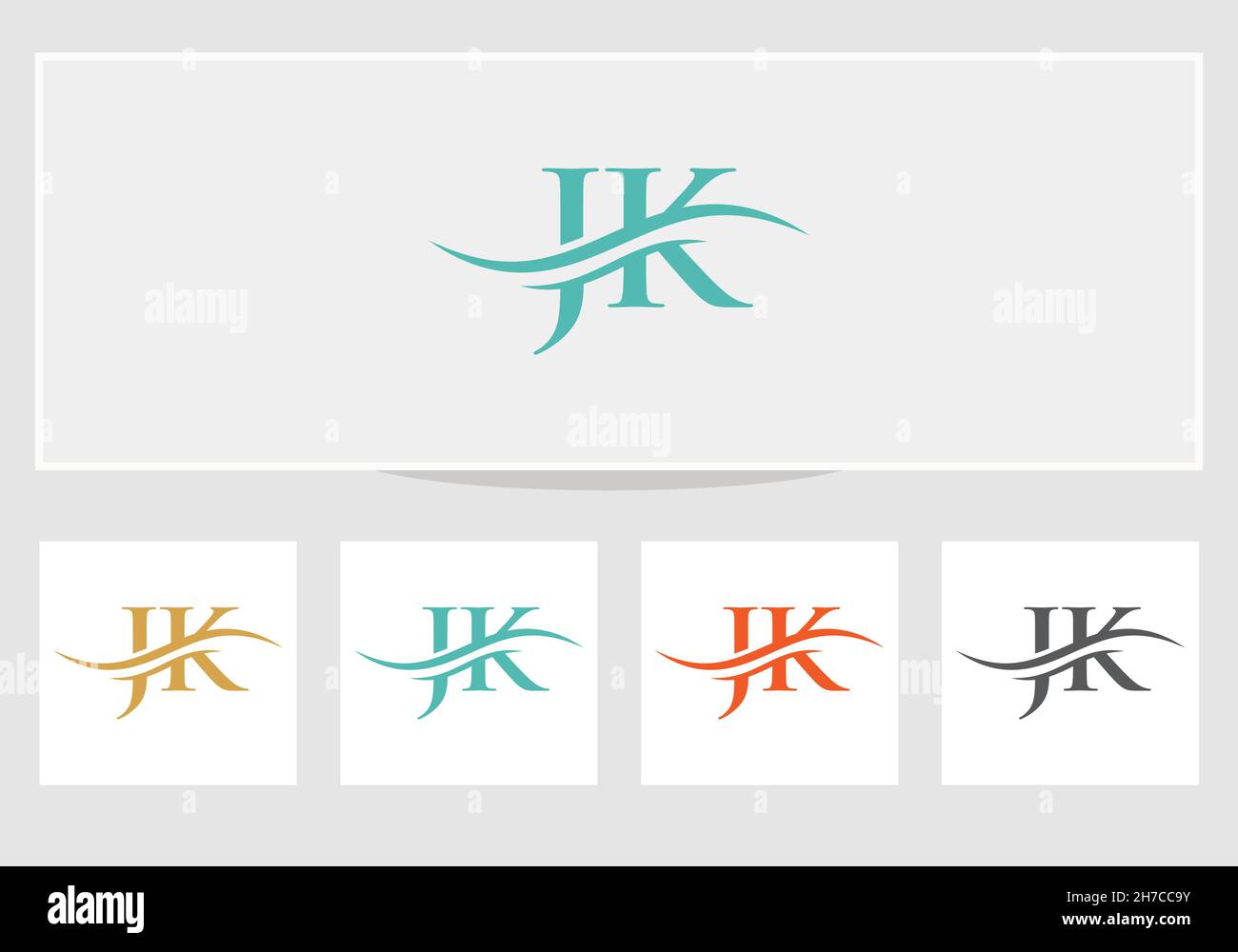 JK logo. Monogram letter JK logo design Vector. JK letter logo design ...