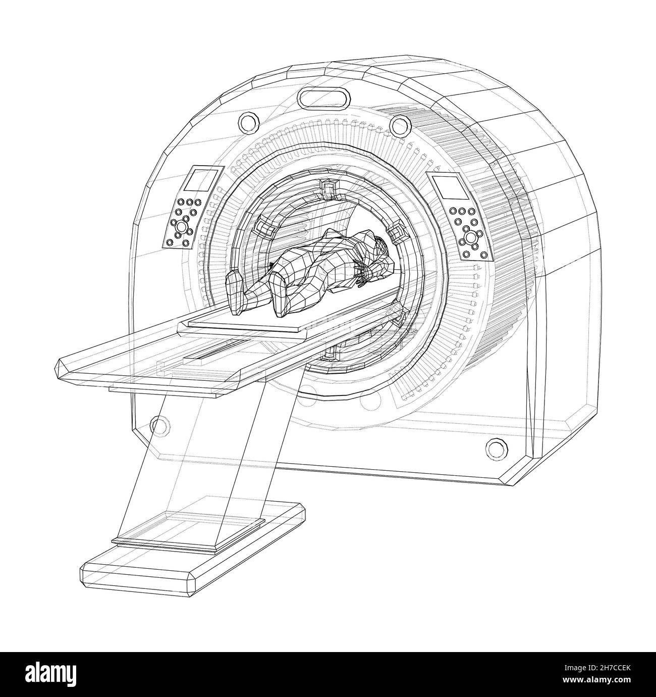 Female Patient Lying on a CT or MRI Scan Stock Photo - Alamy