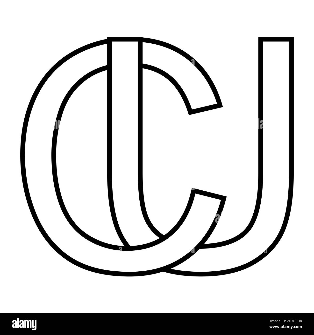 Initial letter uc Stock Vector Images - Alamy