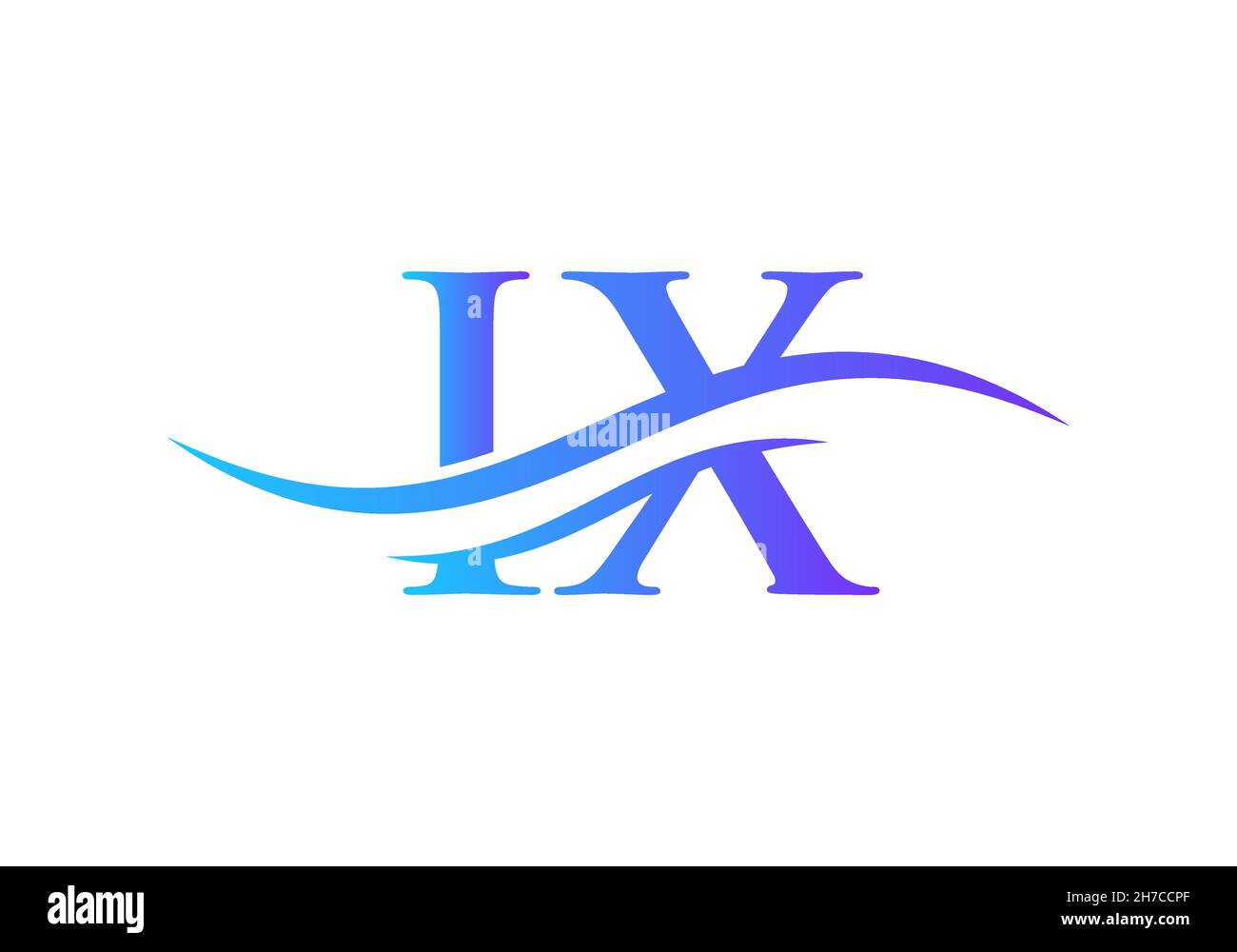 IX logo. Monogram letter IX logo design Vector. IX letter logo design ...